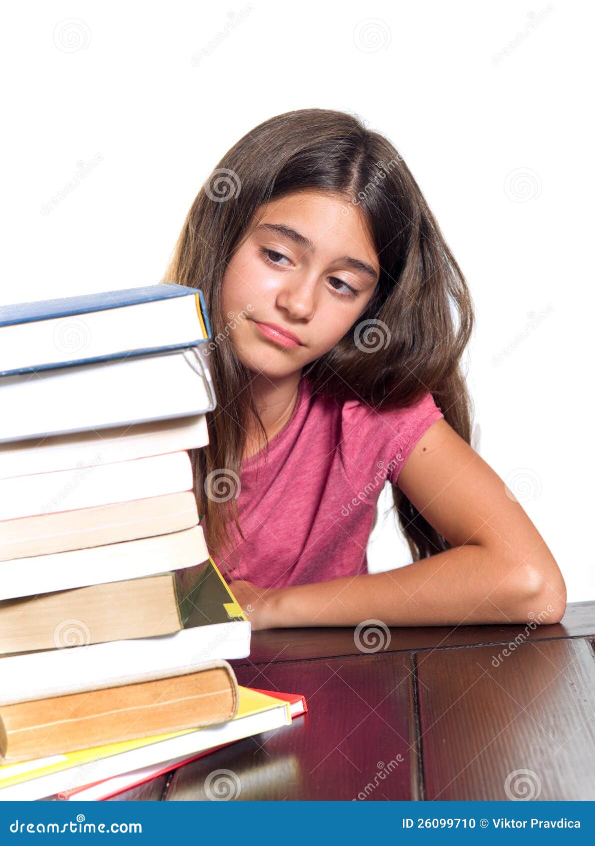 Schoolgirl with Learning Difficulties Stock Photo - Image of female ...