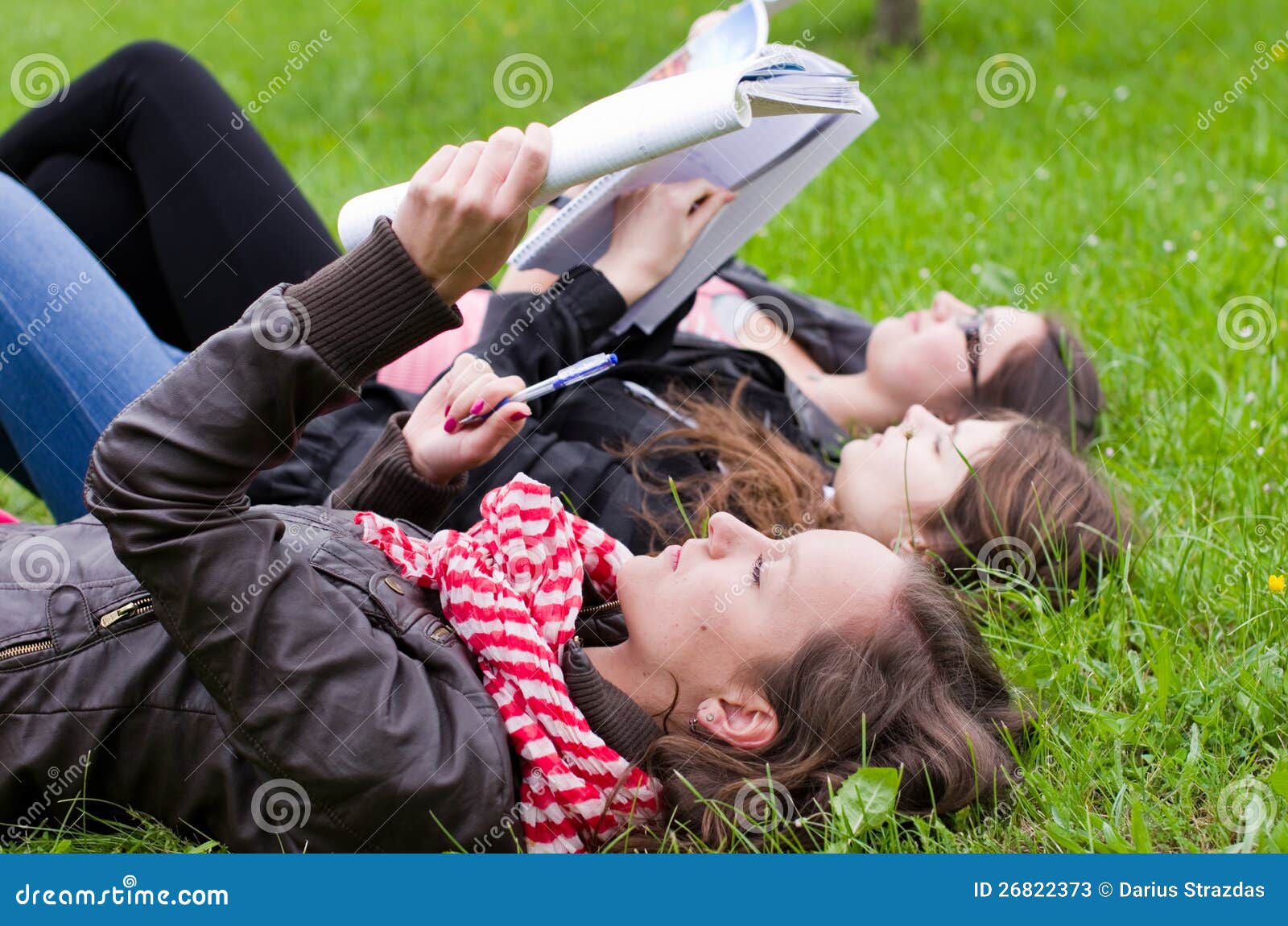 Schoolgirls learning stock image. Image of schoolgirl - 26822373