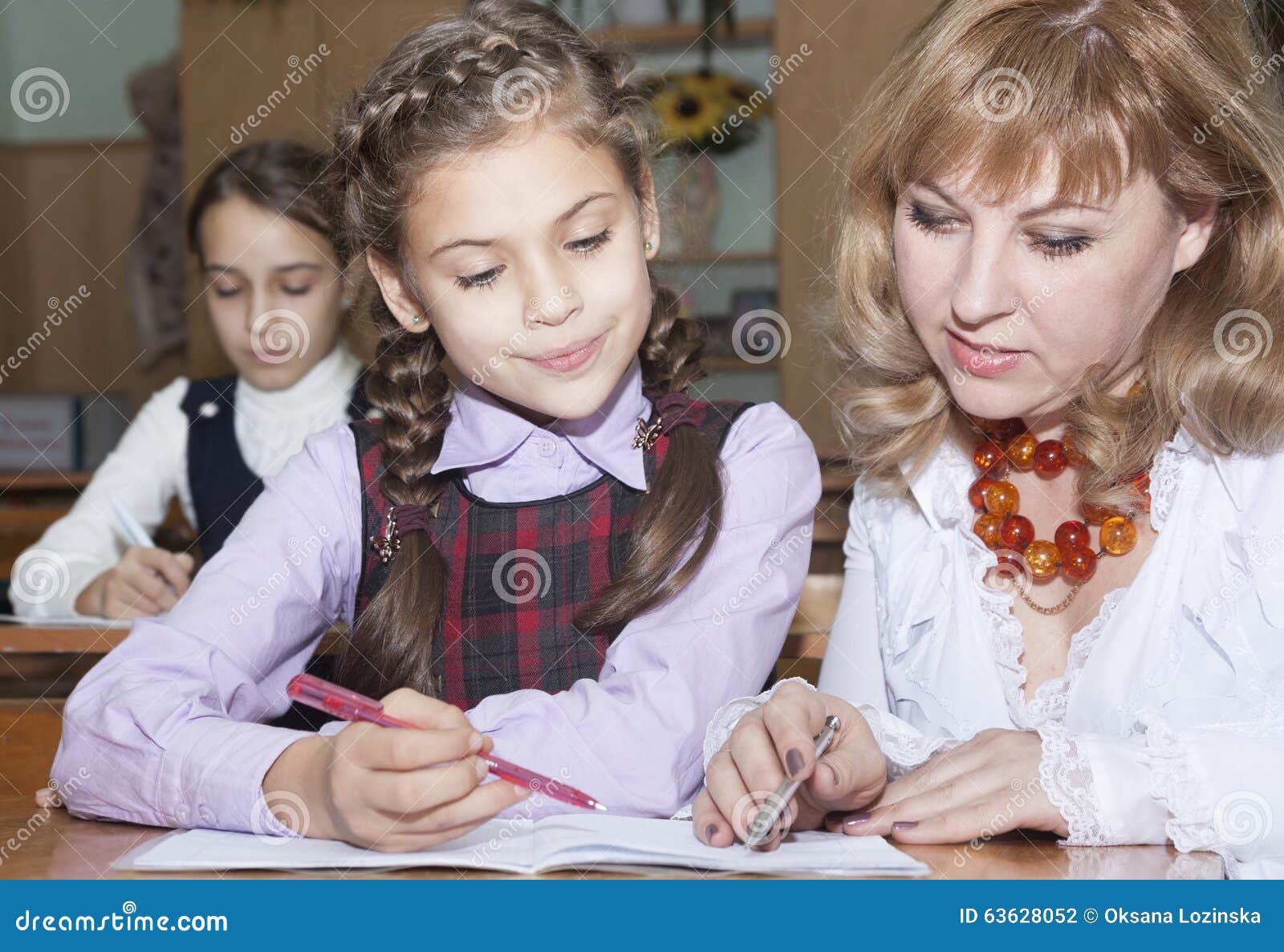 Schoolgirls And Teacher Royalty-Free Stock Image | CartoonDealer.com ... Schoolgirls And Teacher Royalty-Free Stock Image | CartoonDealer.com ...