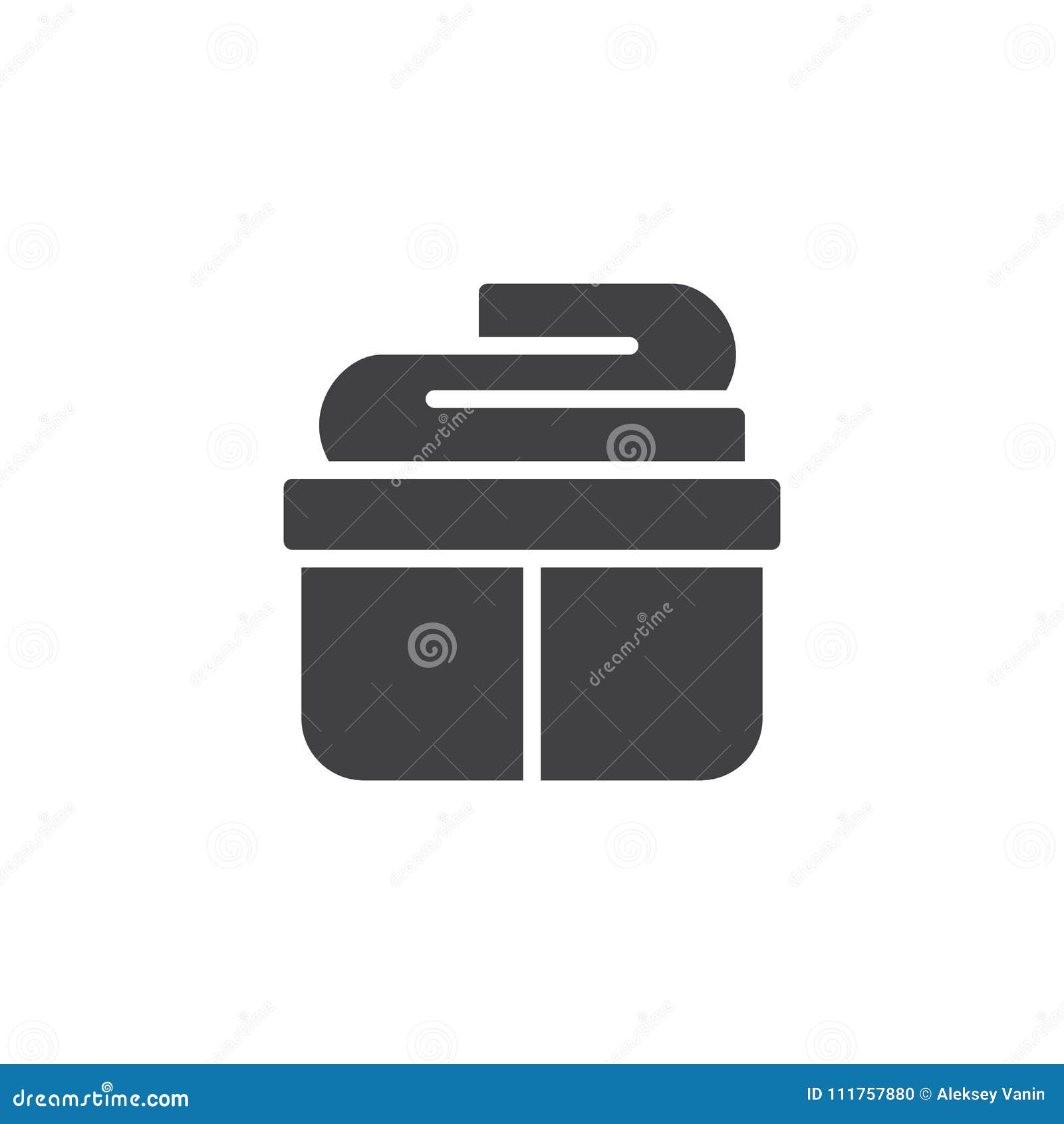 Schoon Wasmand Vectorpictogram Vector Illustratie - Illustration of ...