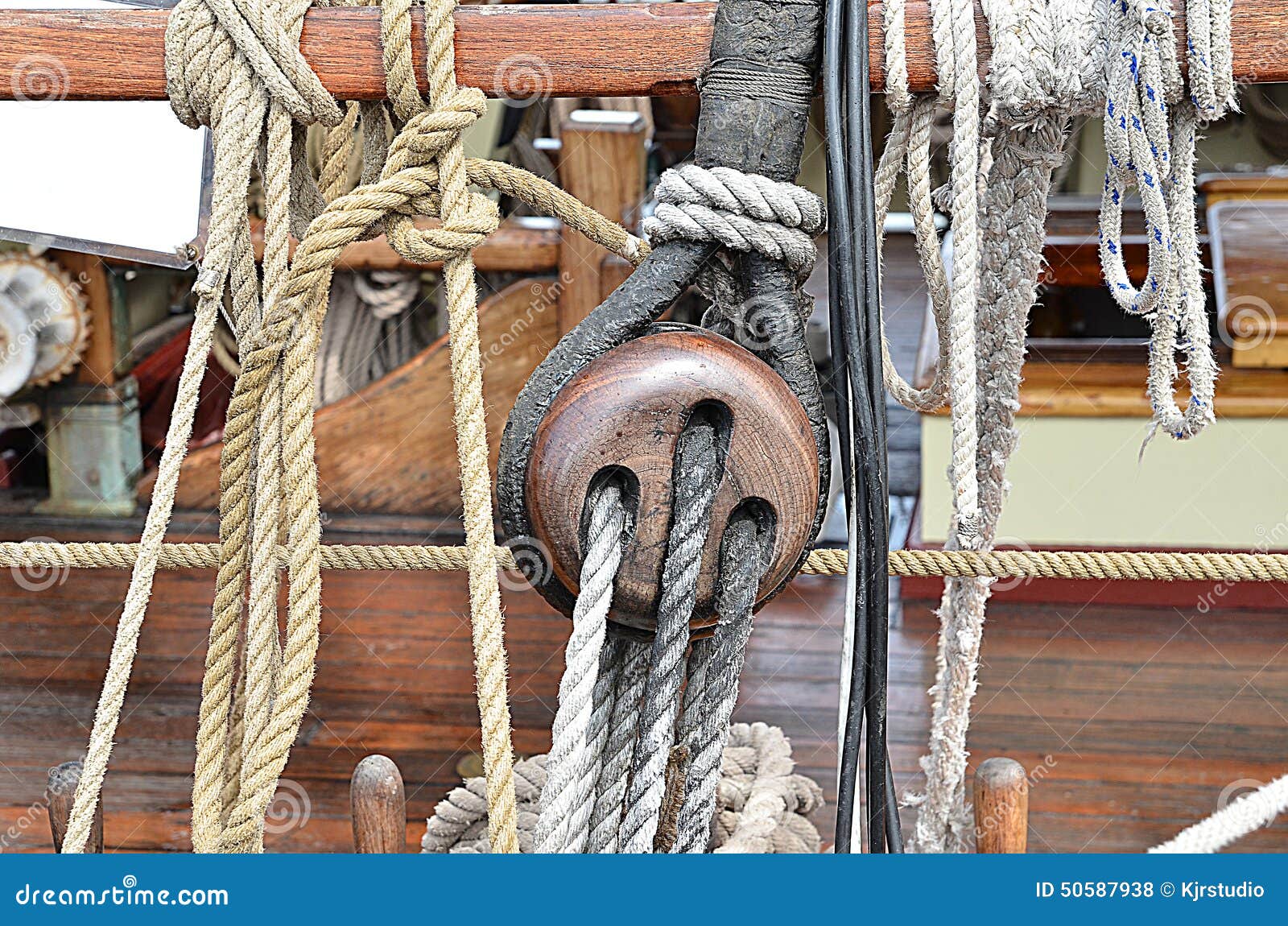 Sailboat rigging stock photo. Image of background, emblem - 50587938
