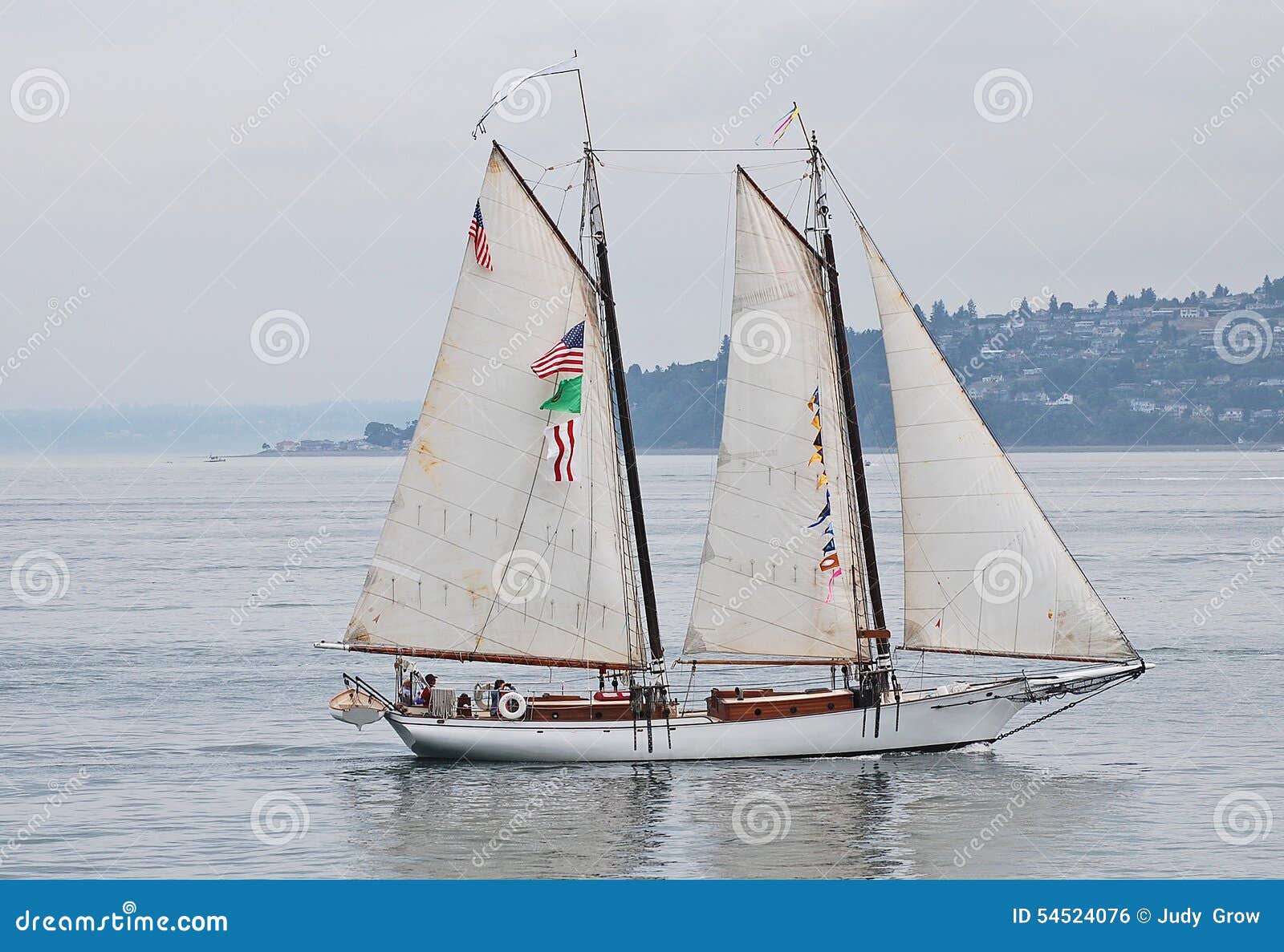 Schooner under full sail stock photo. Image of schooner - 54524076