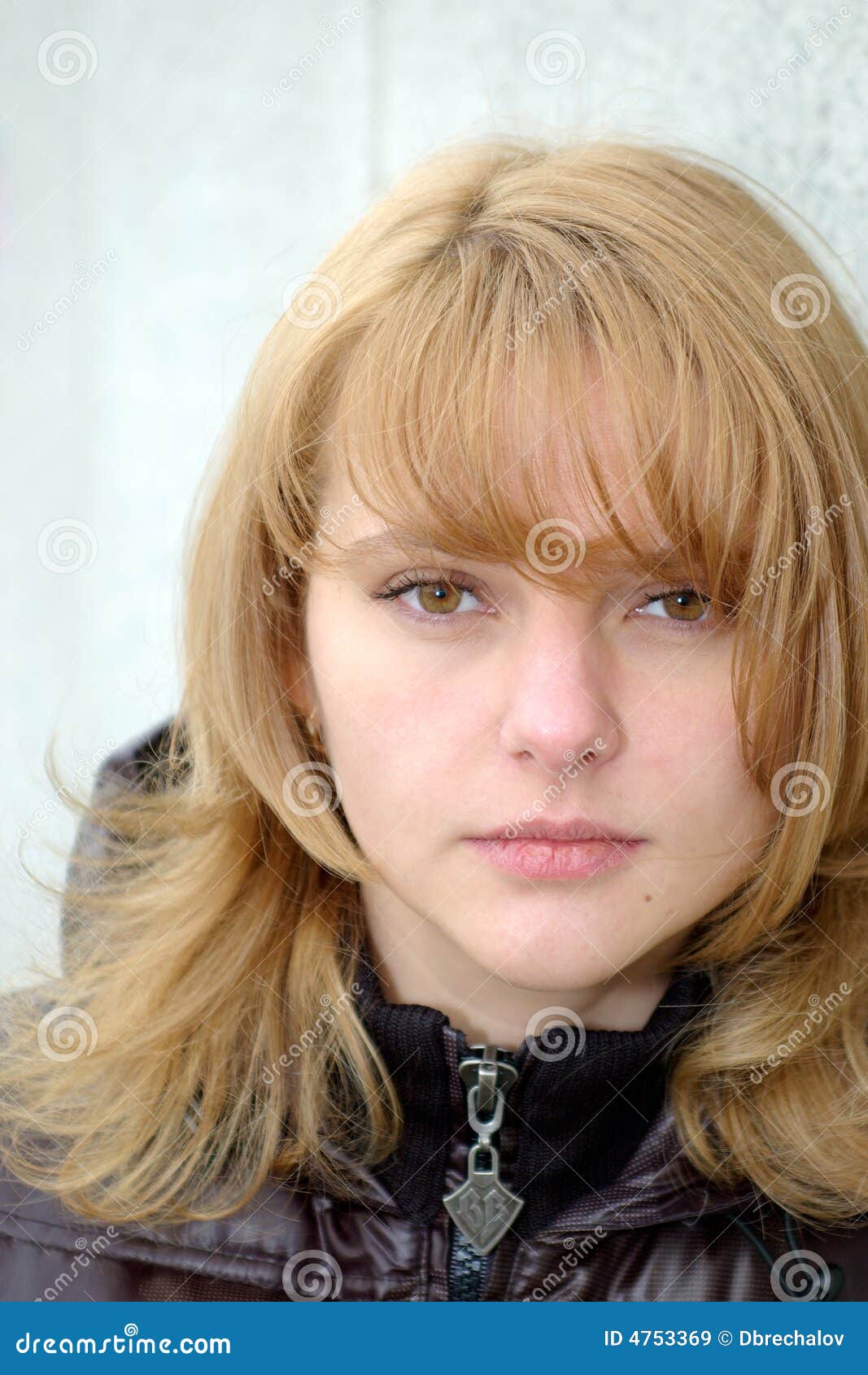 Schoonheid Met Lichtbruin Haar Stock Afbeelding - Image of haar ...