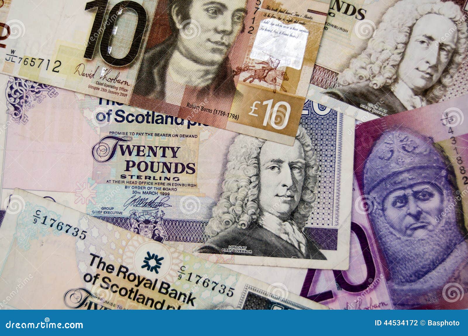 Schotse bankbiljetten stock foto. Image of typisch, contant - 44534172