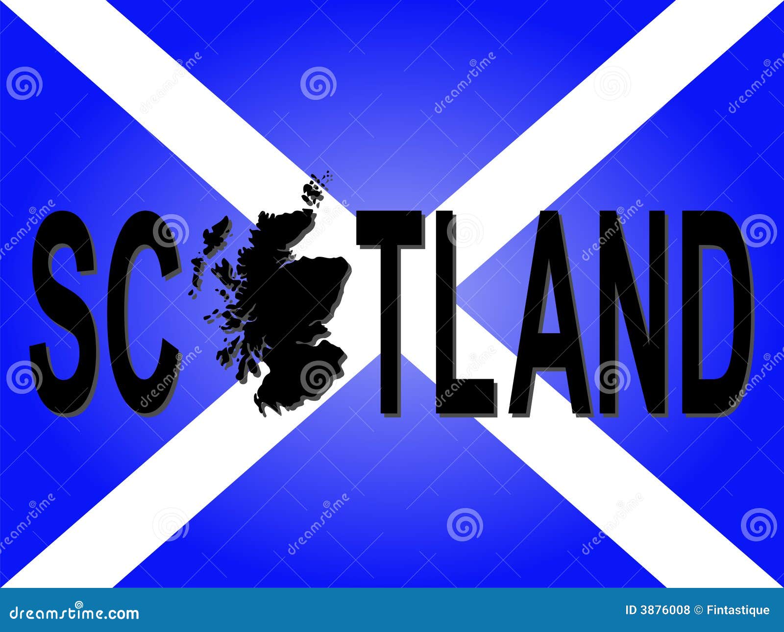 Schottland-Text mit Karte vektor abbildung. Illustration von ...