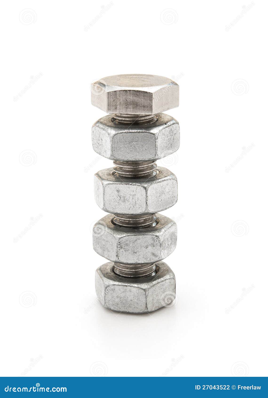 Schraube und Muttern stockfoto. Bild von ausrüstung, metall - 27043522