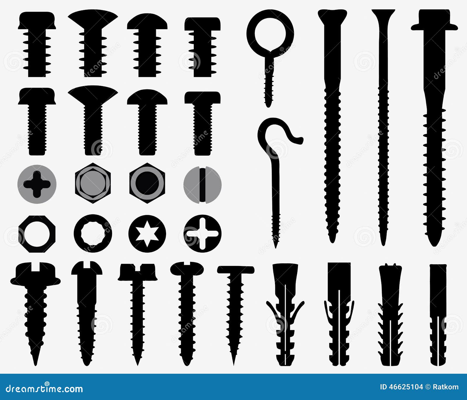 Schrauben Stock Illustrationen, Vektors, & Klipart – (7,907 Stock ...