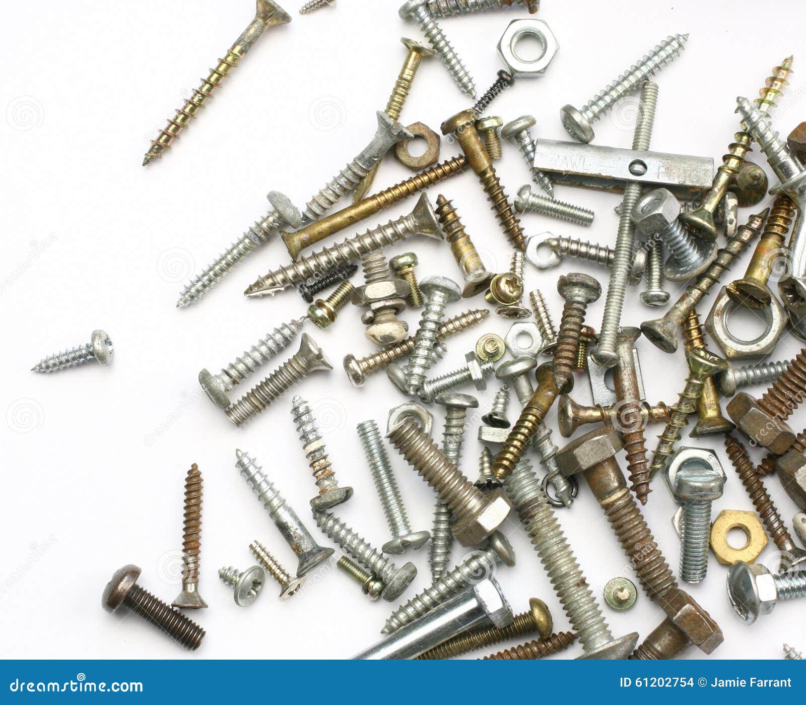 Schrauben, Muttern - Und - Schrauben Stockfoto - Bild von schraube ...