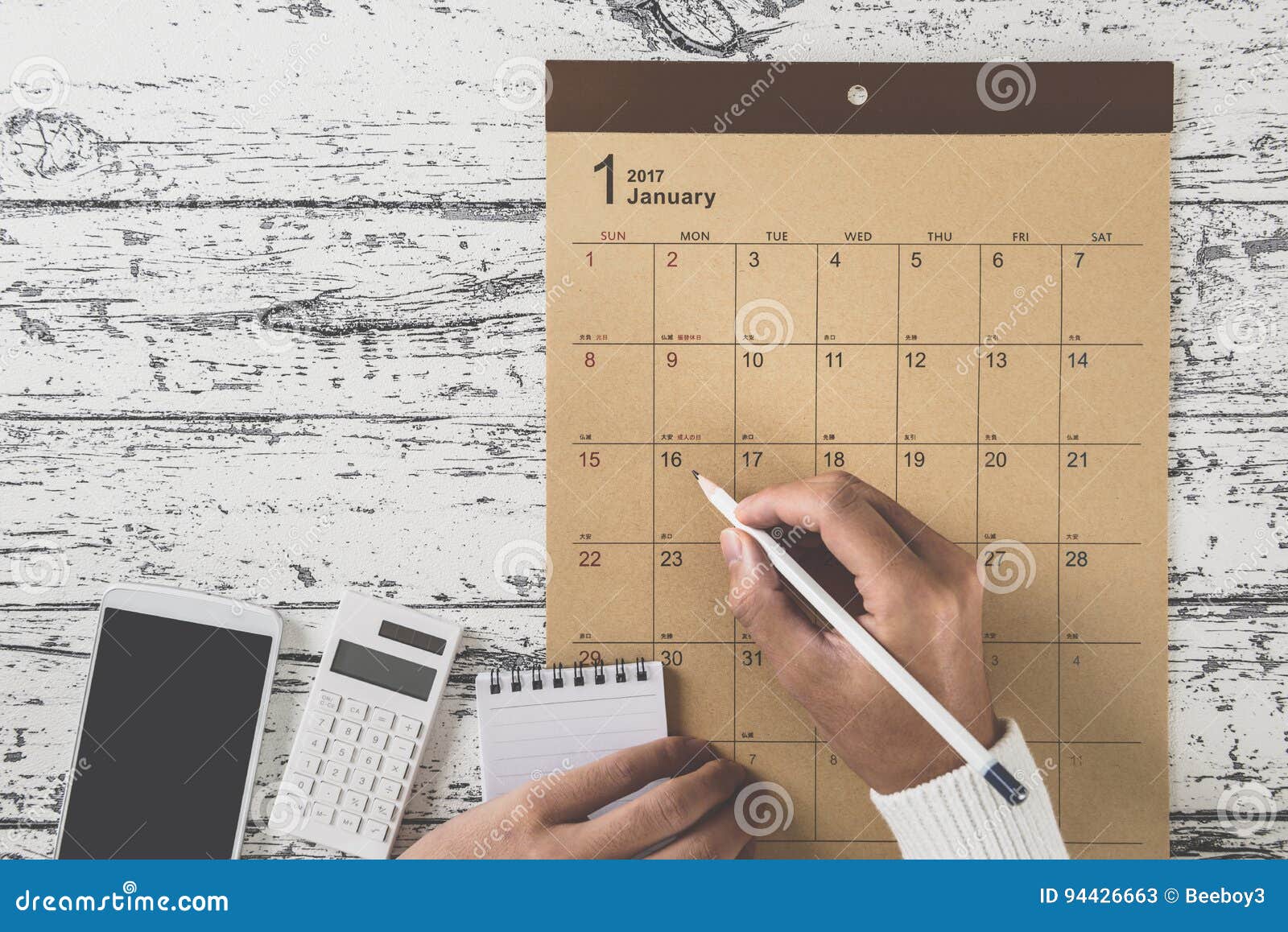 Schreiben Sie Einen Zeitplan Zu Einem Kalender, Der Auf Eine Tabelle ...