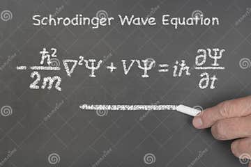 Schrodinger`s Wave Function Equation Stock Photo - Image of limit ...