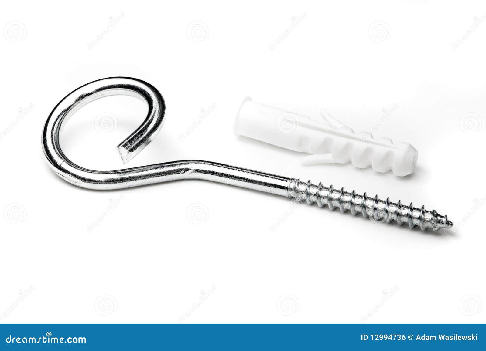 Schroef - haak stock foto. Image of reparatie, haak, metaal - 12994736