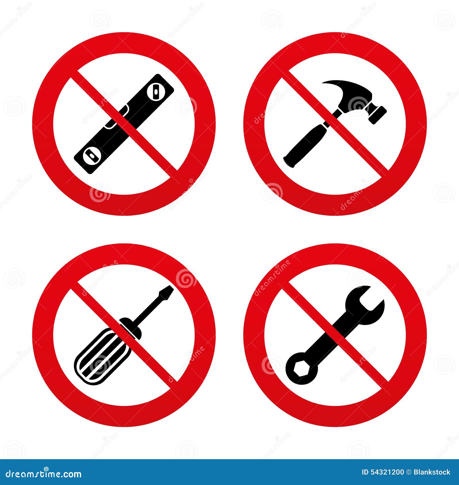 Schroevedraaier En Bellenniveau, Hamer Vector Illustratie ...