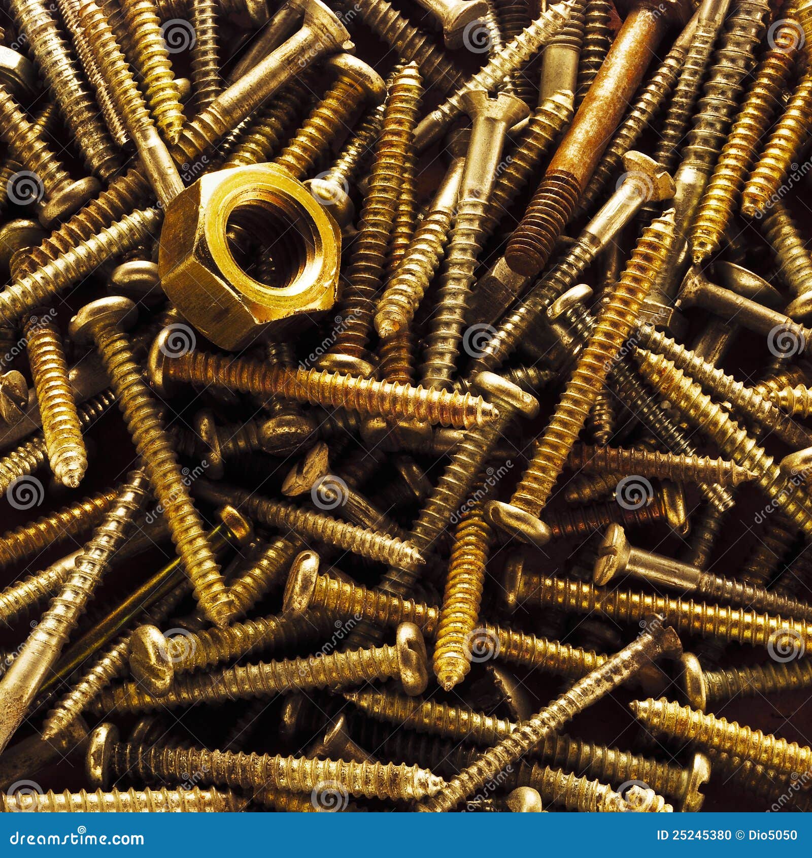 Schroeven stock foto. Image of beeld, voorwerpen, metaal - 25245380