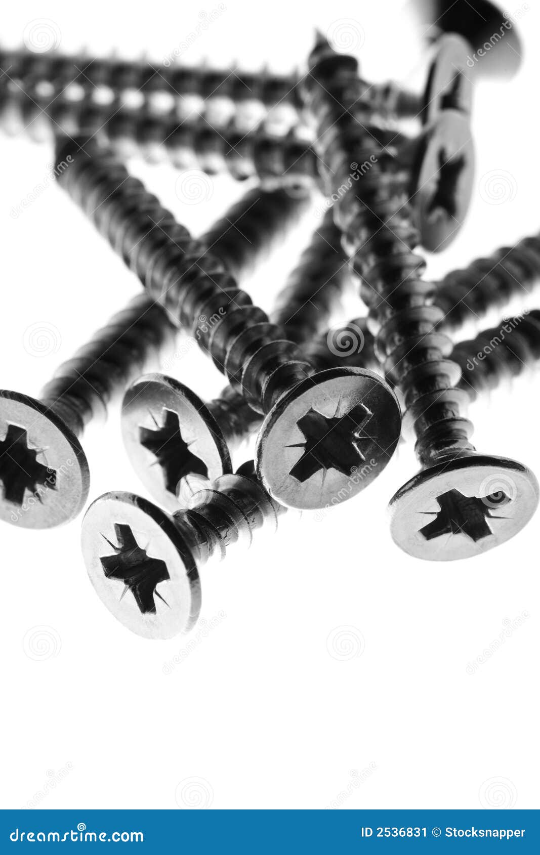 Schroeven stock afbeelding. Image of knipsel, voorwerpen - 2536831