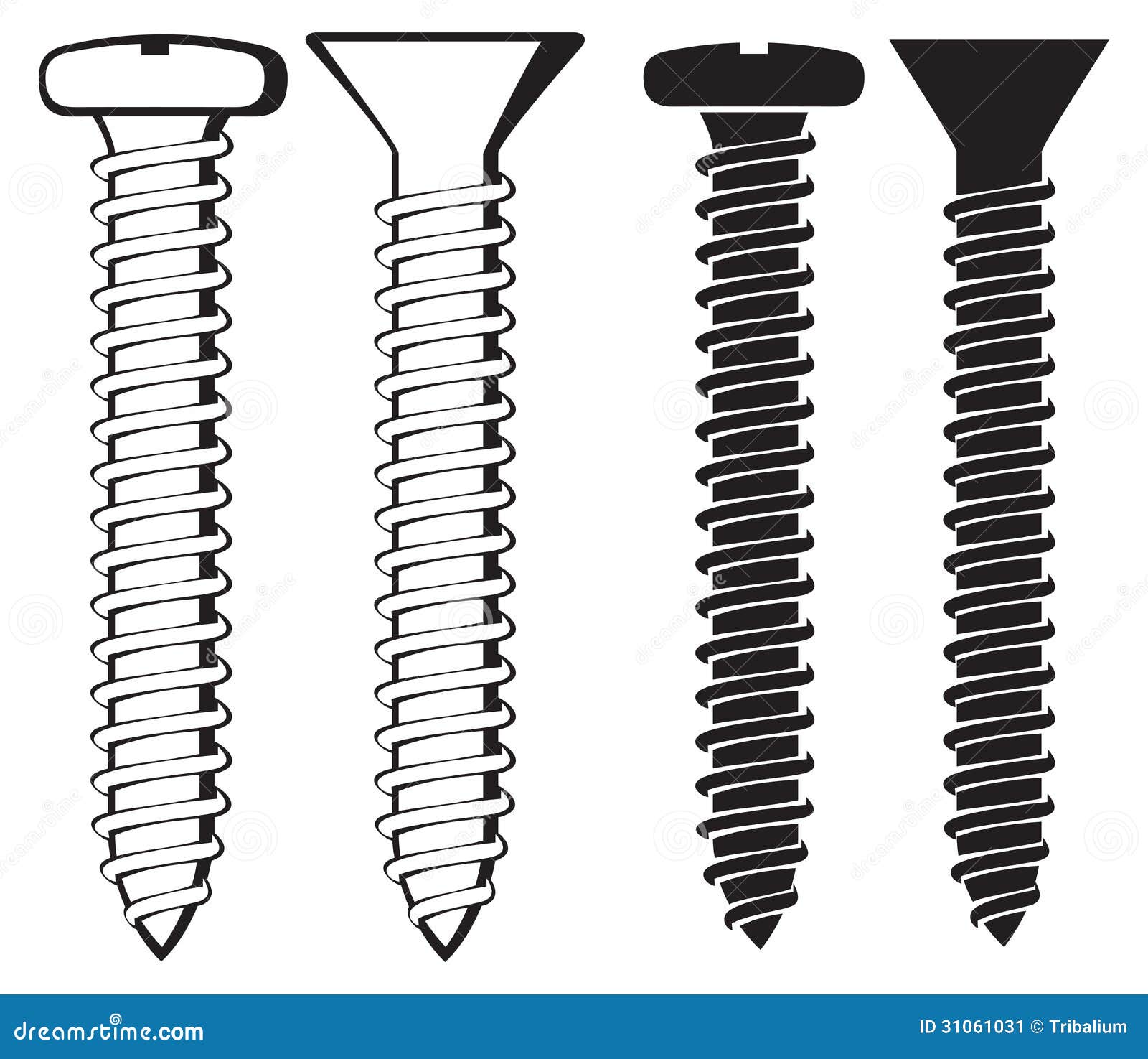 Schroeven vector illustratie. Illustration of toebehoren - 31061031