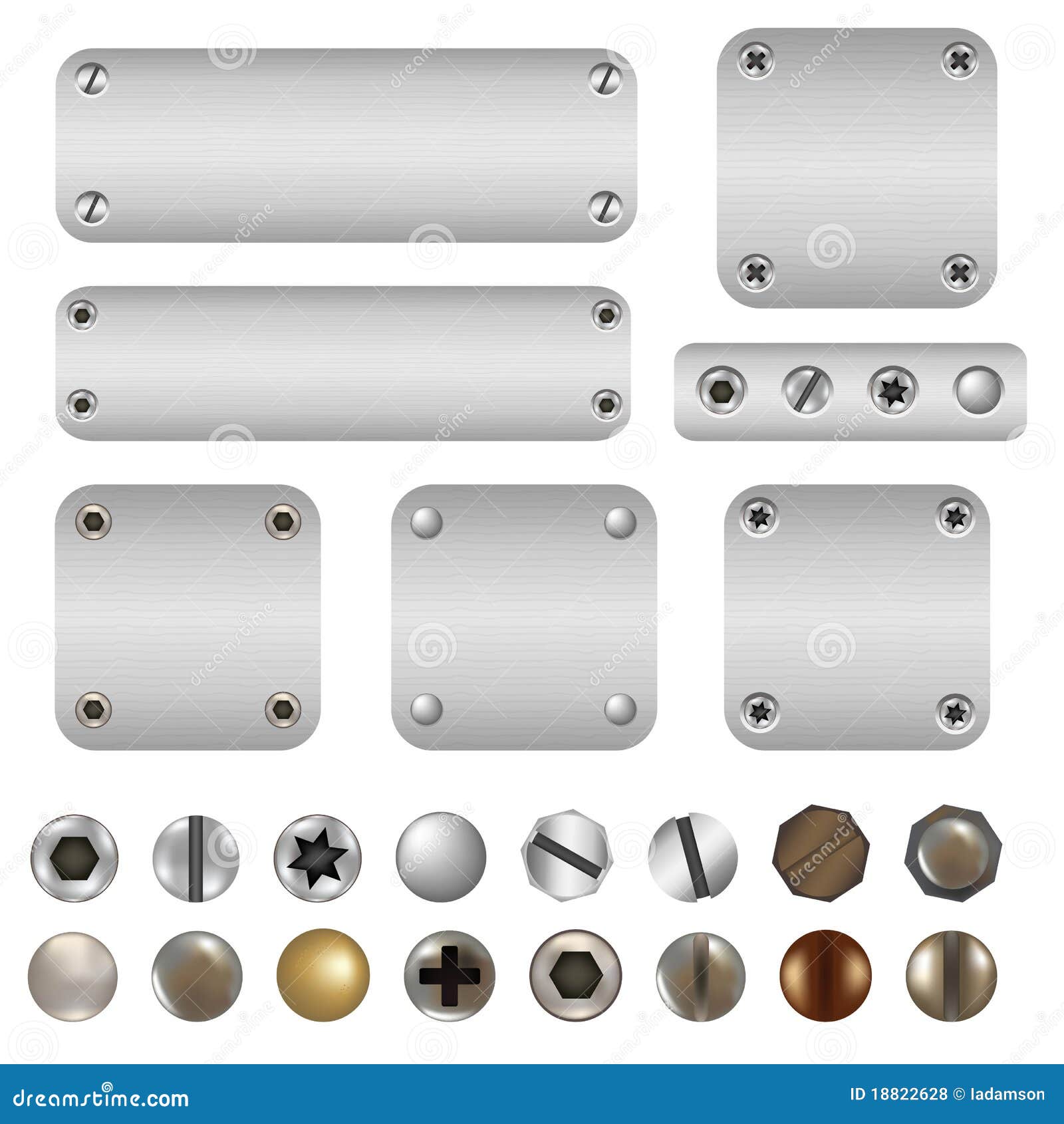 Schroeven en Bouten vector illustratie. Illustration of hardware - 18822628
