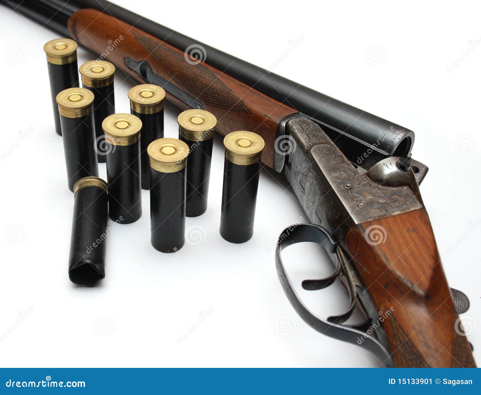 Schrotflinte stockbild. Bild von schwarzes, scattergun - 15133901