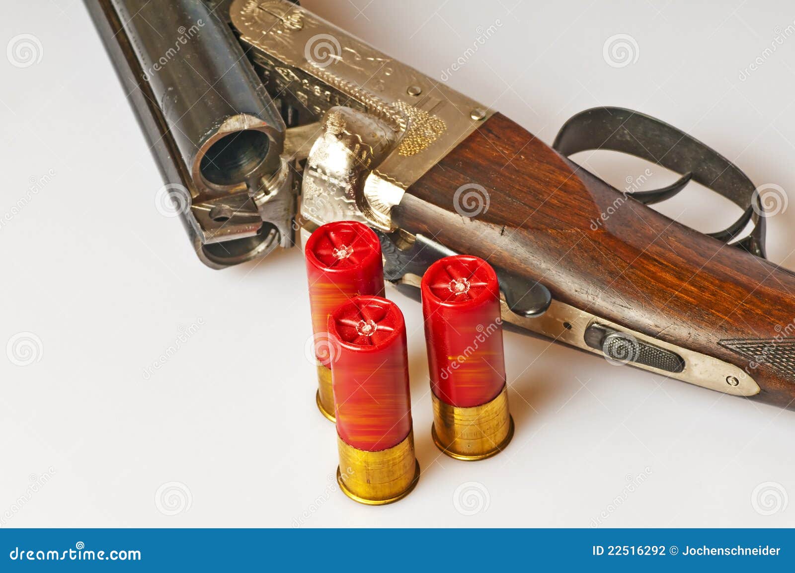 Schrotflinte stockfoto. Bild von jäger, jagd, kassette - 22516292
