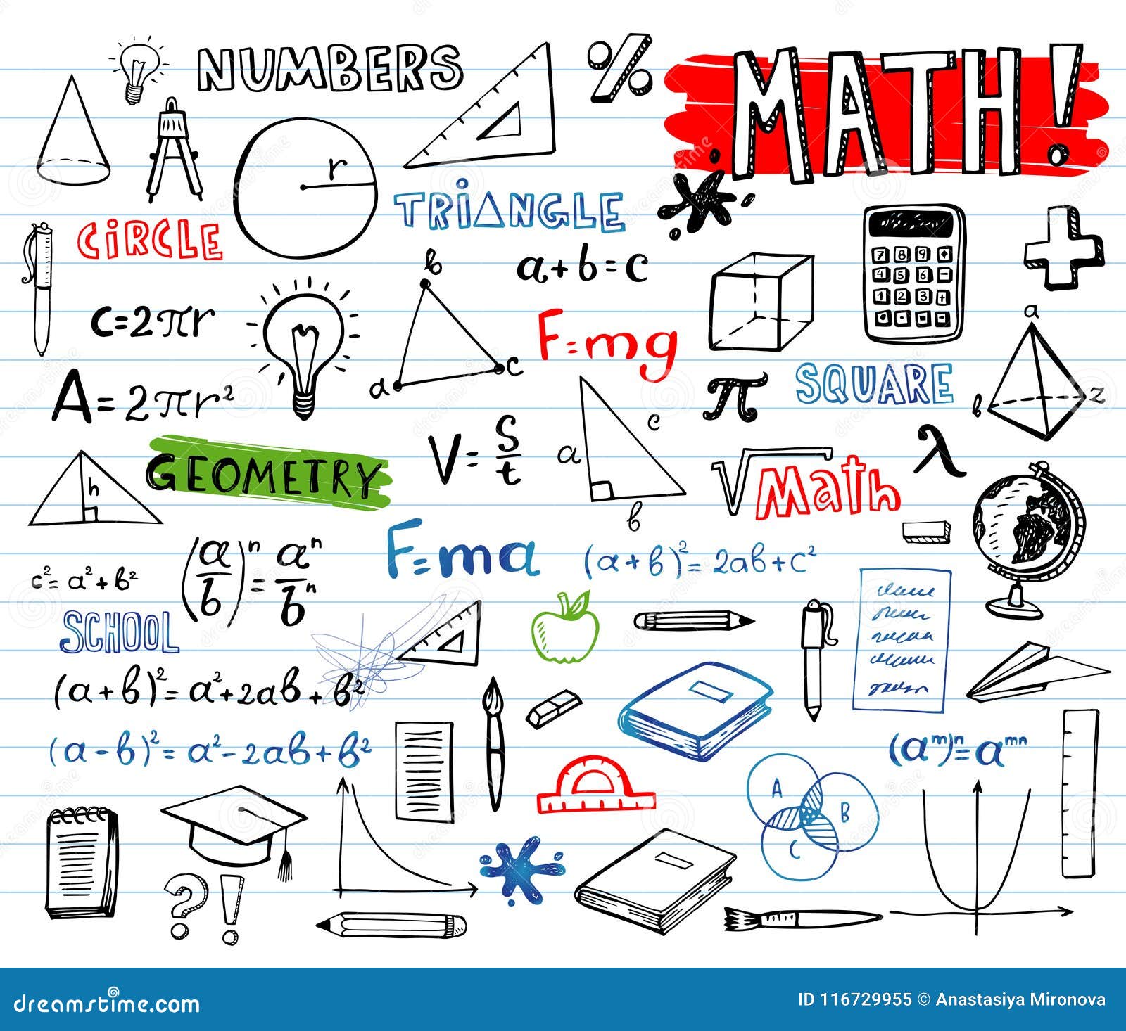 Mathematik Stock Illustrationen, Vektoren, & Kliparts - 101,272 Stock ...
