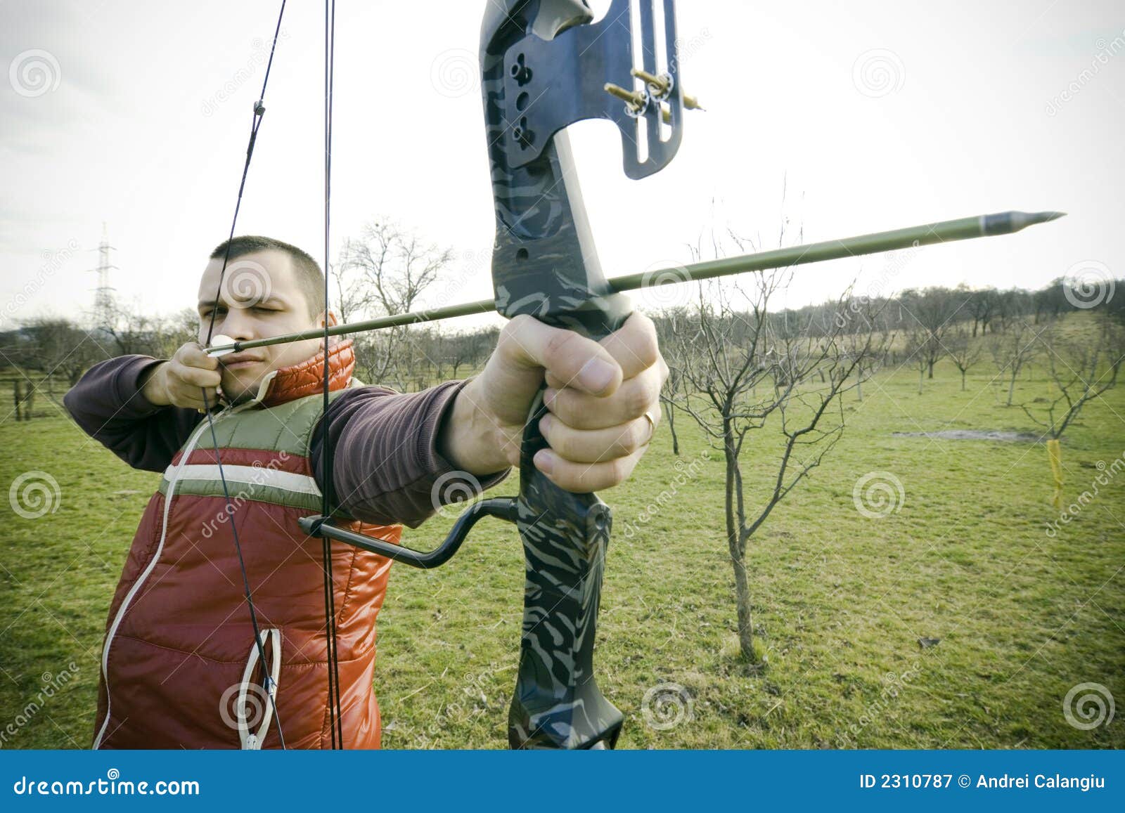 Schutter stock afbeelding. Image of volwassen, schutter - 2310787