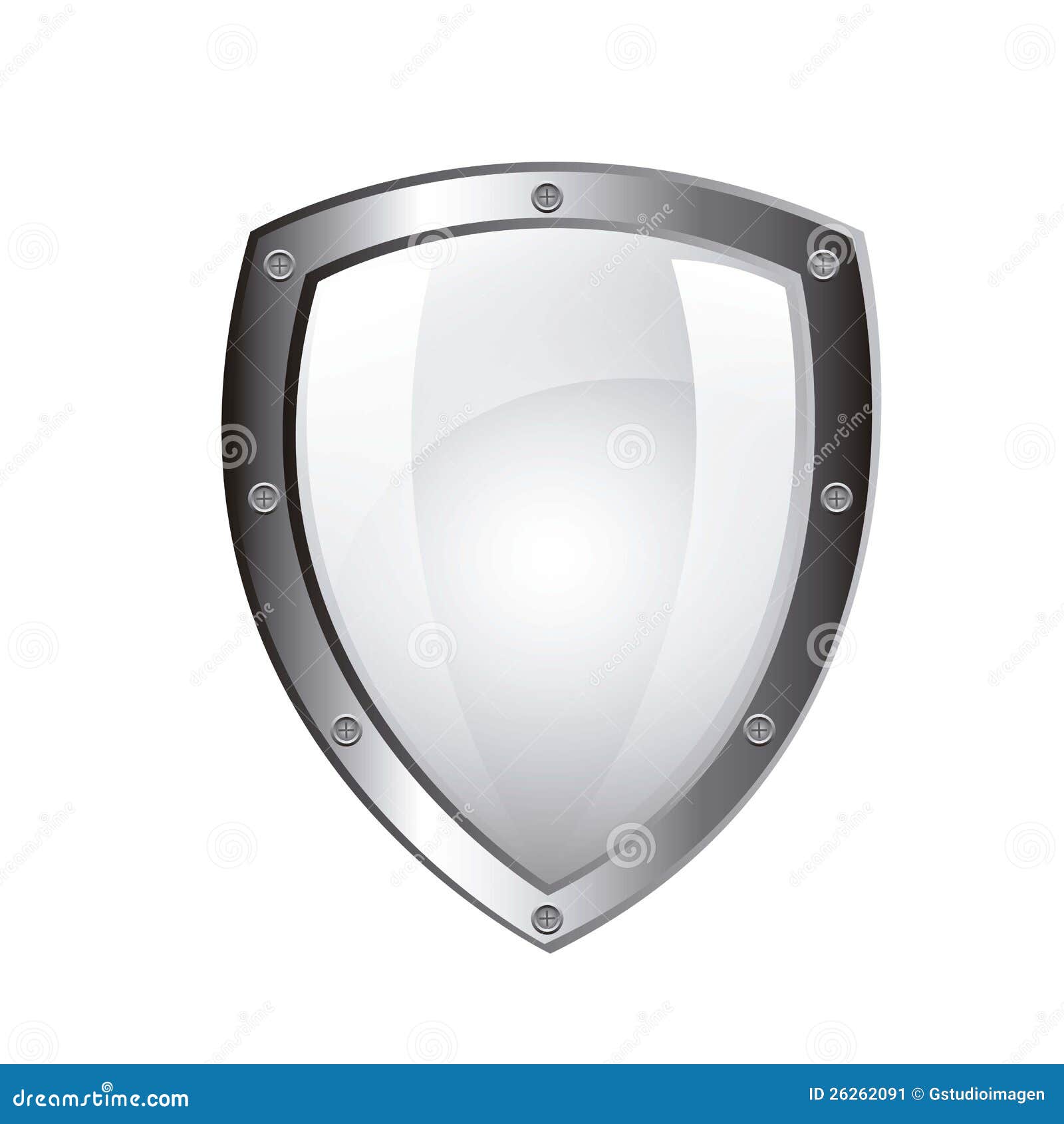 Schutzschild vektor abbildung. Illustration von glasig - 26262091