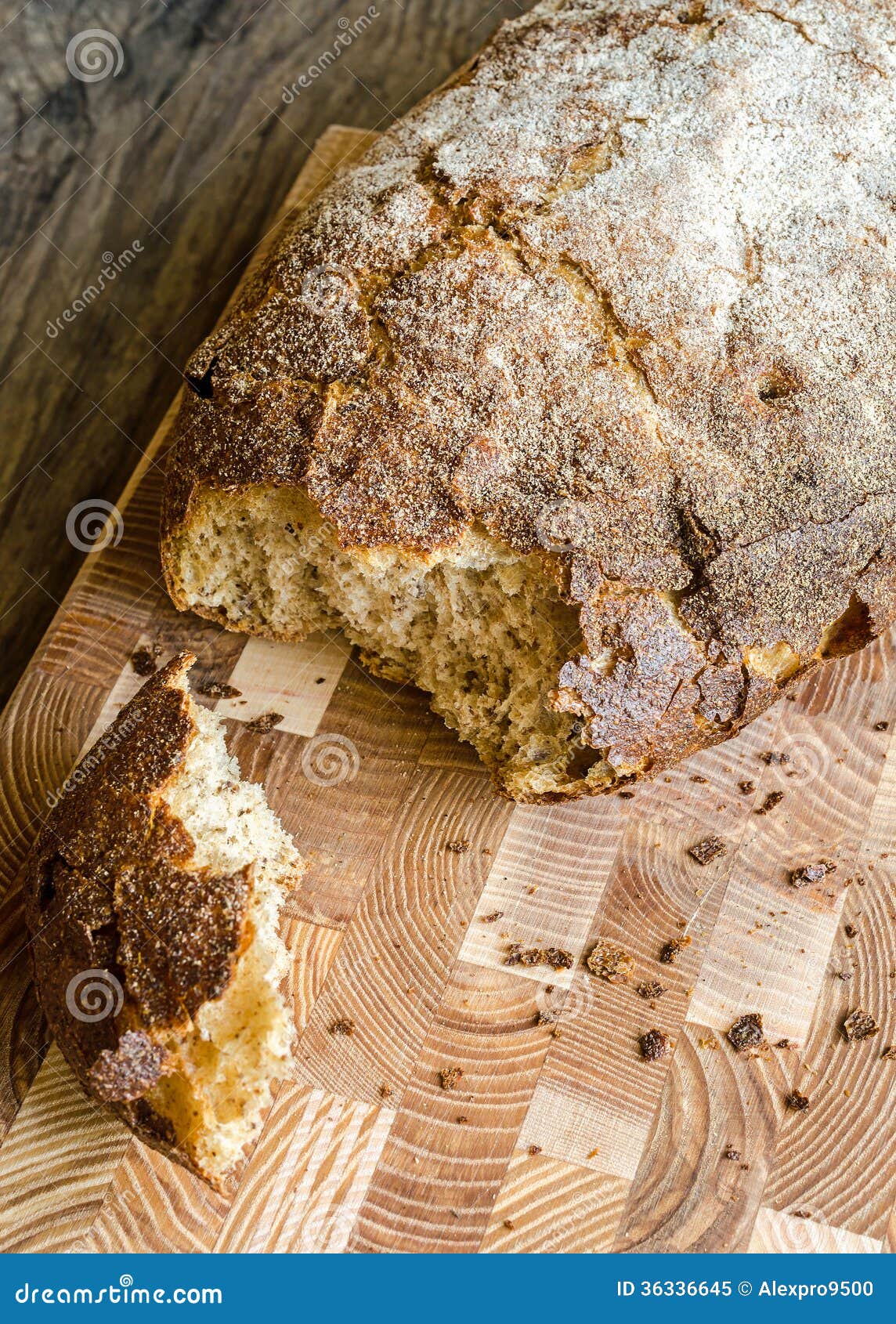 Schwarzbrot stock image. Image of oval, cloth, brown - 36336645