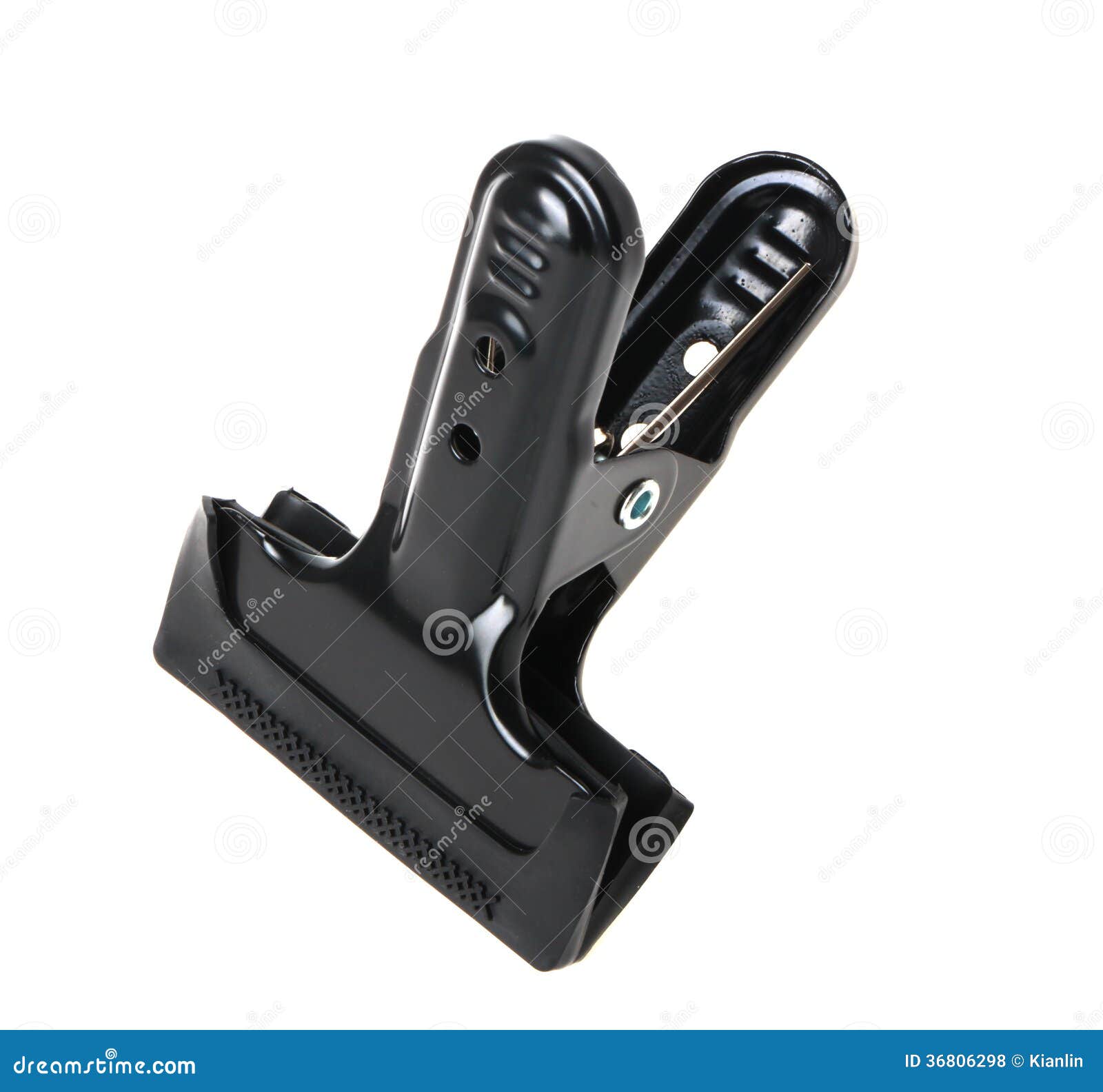 Schwarze Klammer stockfoto. Bild von befestigung, einheit - 36806298