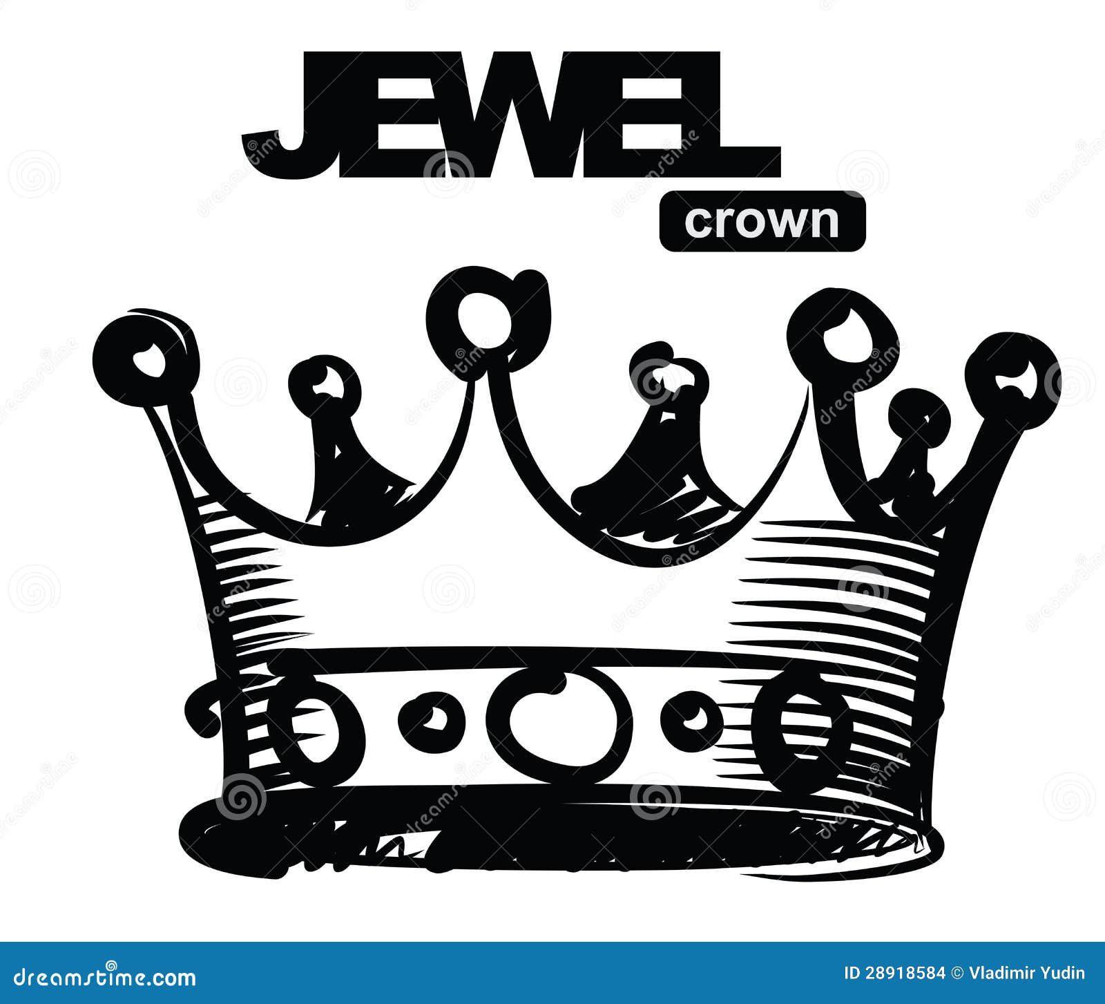 Schwarze Krone vektor abbildung. Illustration von abzeichen - 28918584