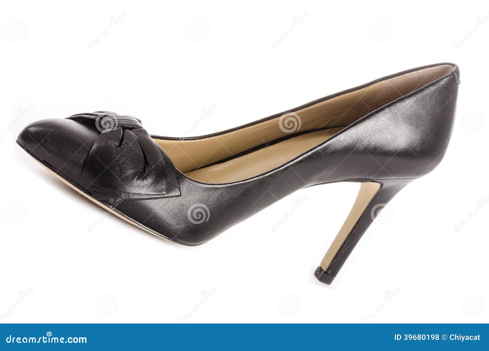 Schwarze Lederne Stilette #2 Stockfoto - Bild von schwarzes, elegant ...