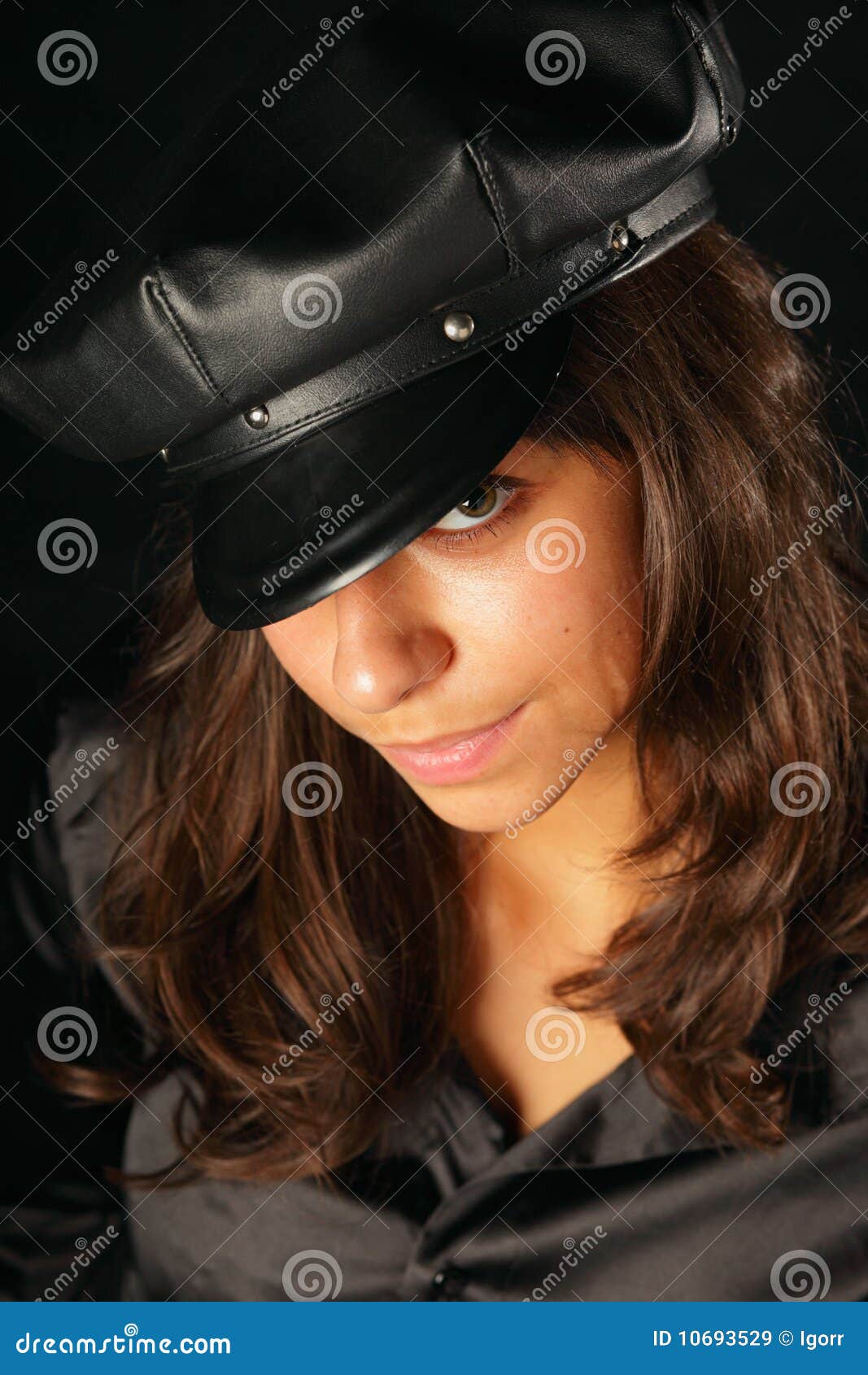 Schwarzer Hut stockbild. Bild von person, attraktiv, menschlich - 10693529