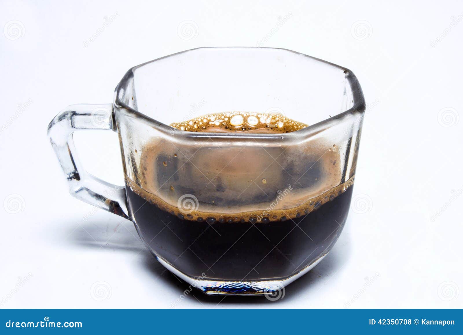 Schwarzer Kaffee Im Glascup Stockfoto - Bild von frühstück, frisch ...