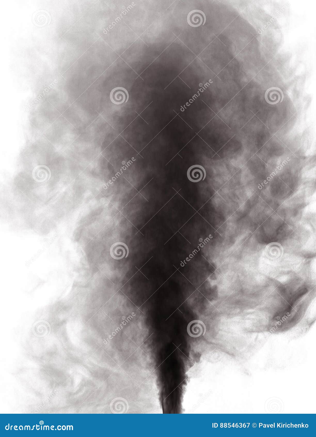 Schwarzer Rauch auf Weiß stockbild. Bild von strudel - 88546367