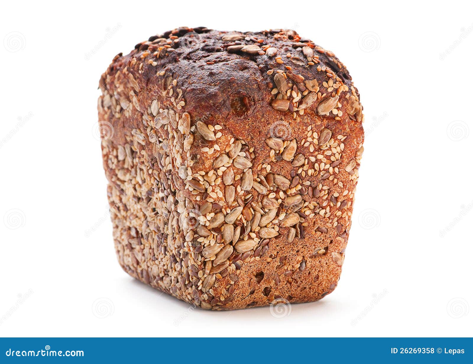 Schwarzes Gerstenbrot stockfoto. Bild von laib, nahrung - 26269358