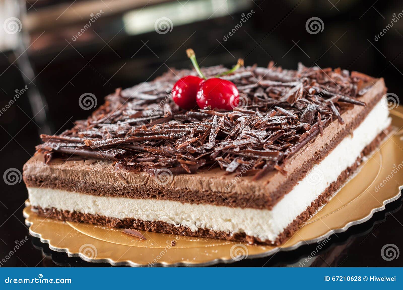 Schwarzwald cake stock photo. Image of dessert, germany - 67210628