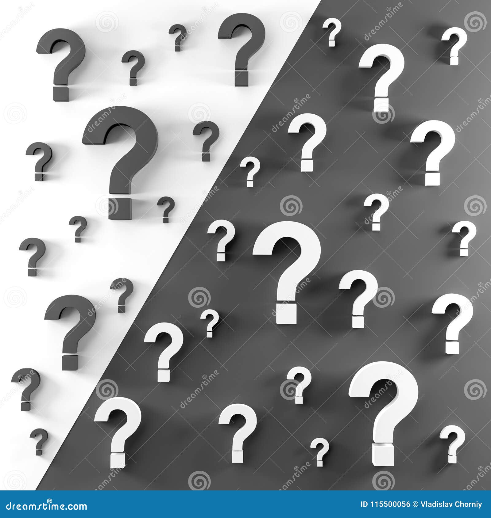 Schwarzweiss-Fragezeichen stock abbildung. Illustration von graphik ...