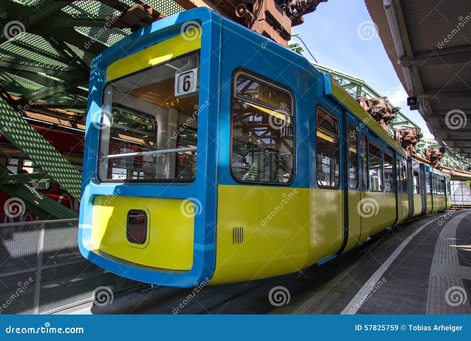 Schwebebahn Train in Wuppertal Germany Stock Image - Image of ...