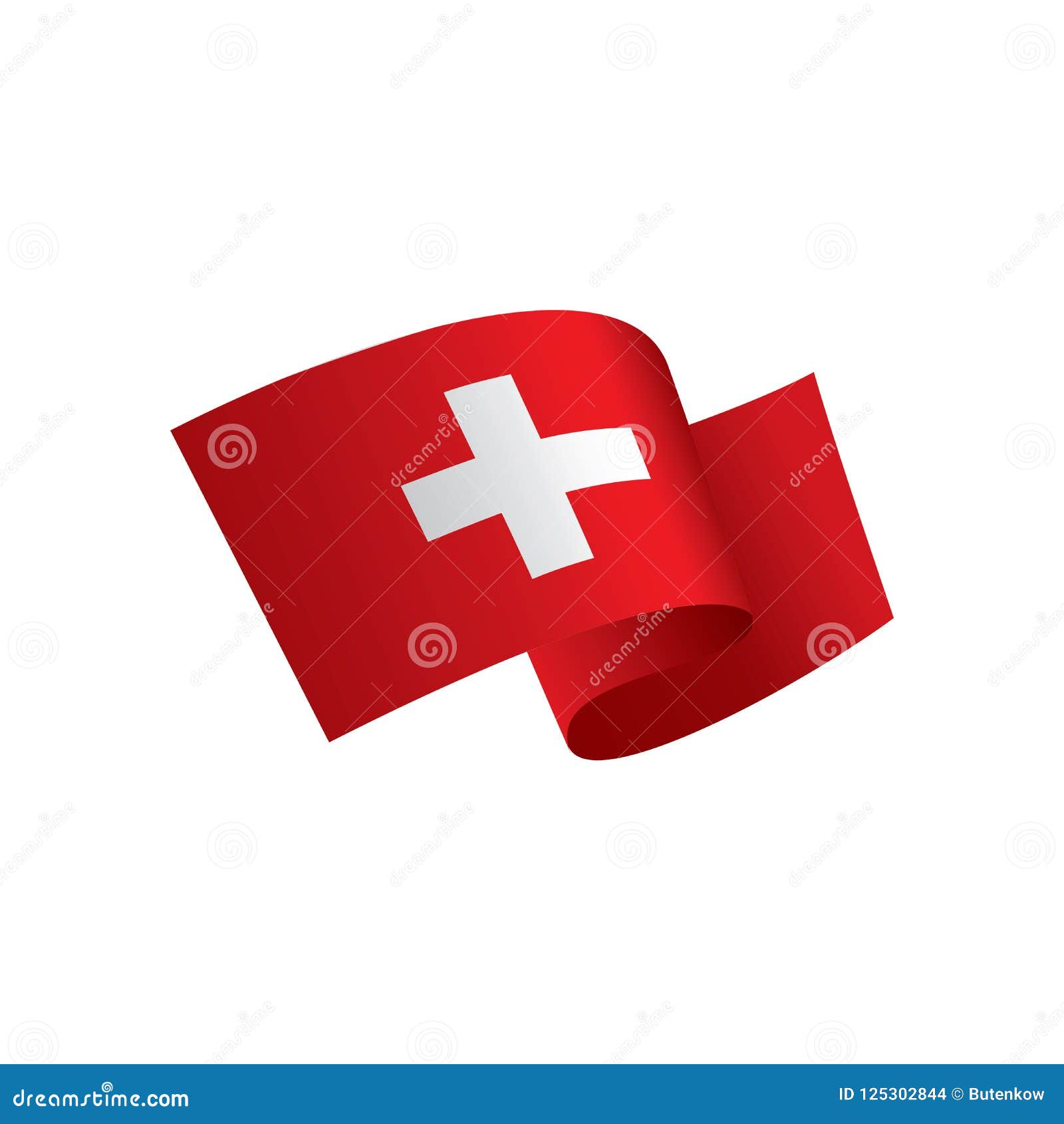 Schweiz Flagga, Illustration Stock Illustrationer - Illustration av ...