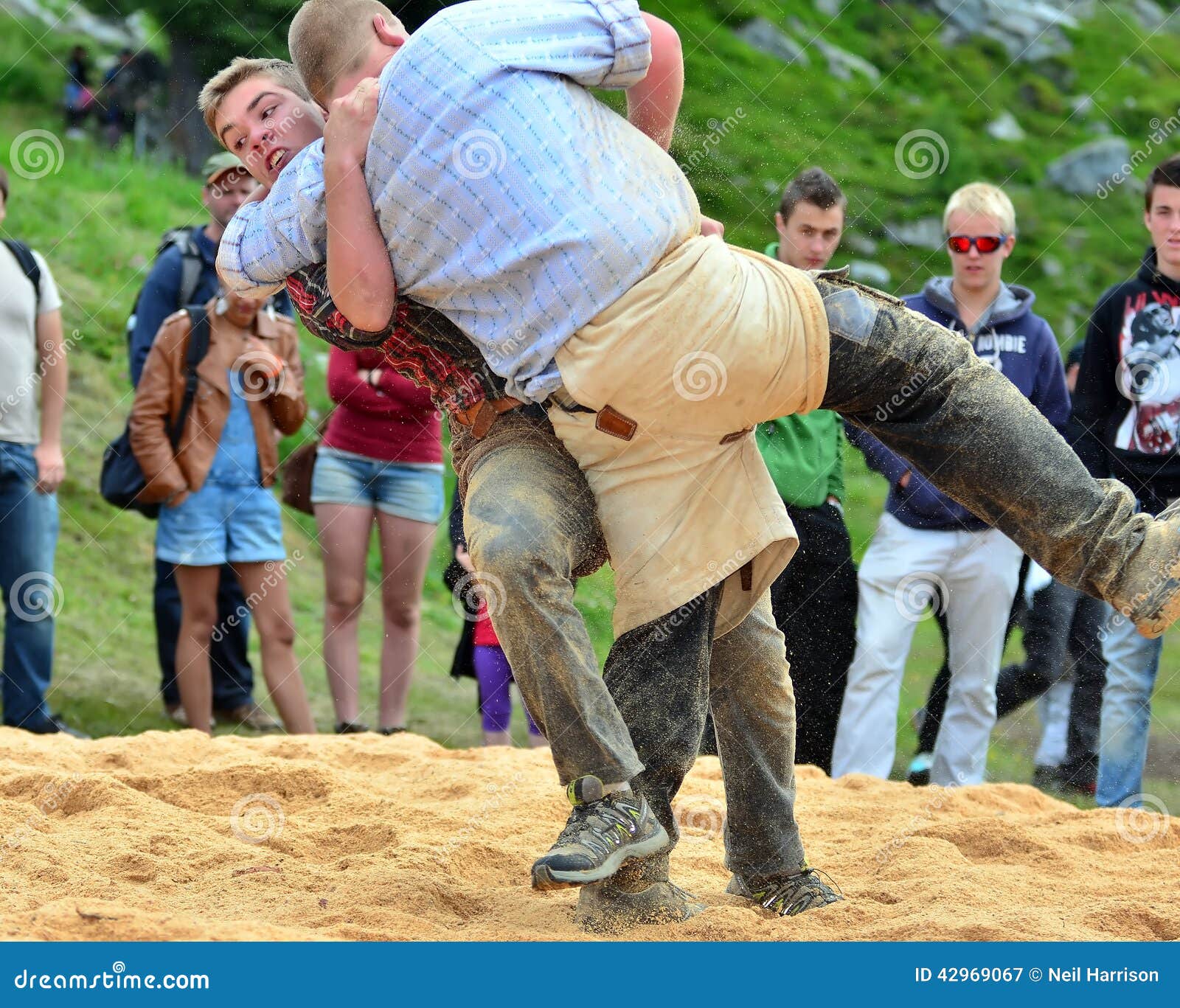Schweizer Ringkampf redaktionelles stockfotografie. Bild von leute ...