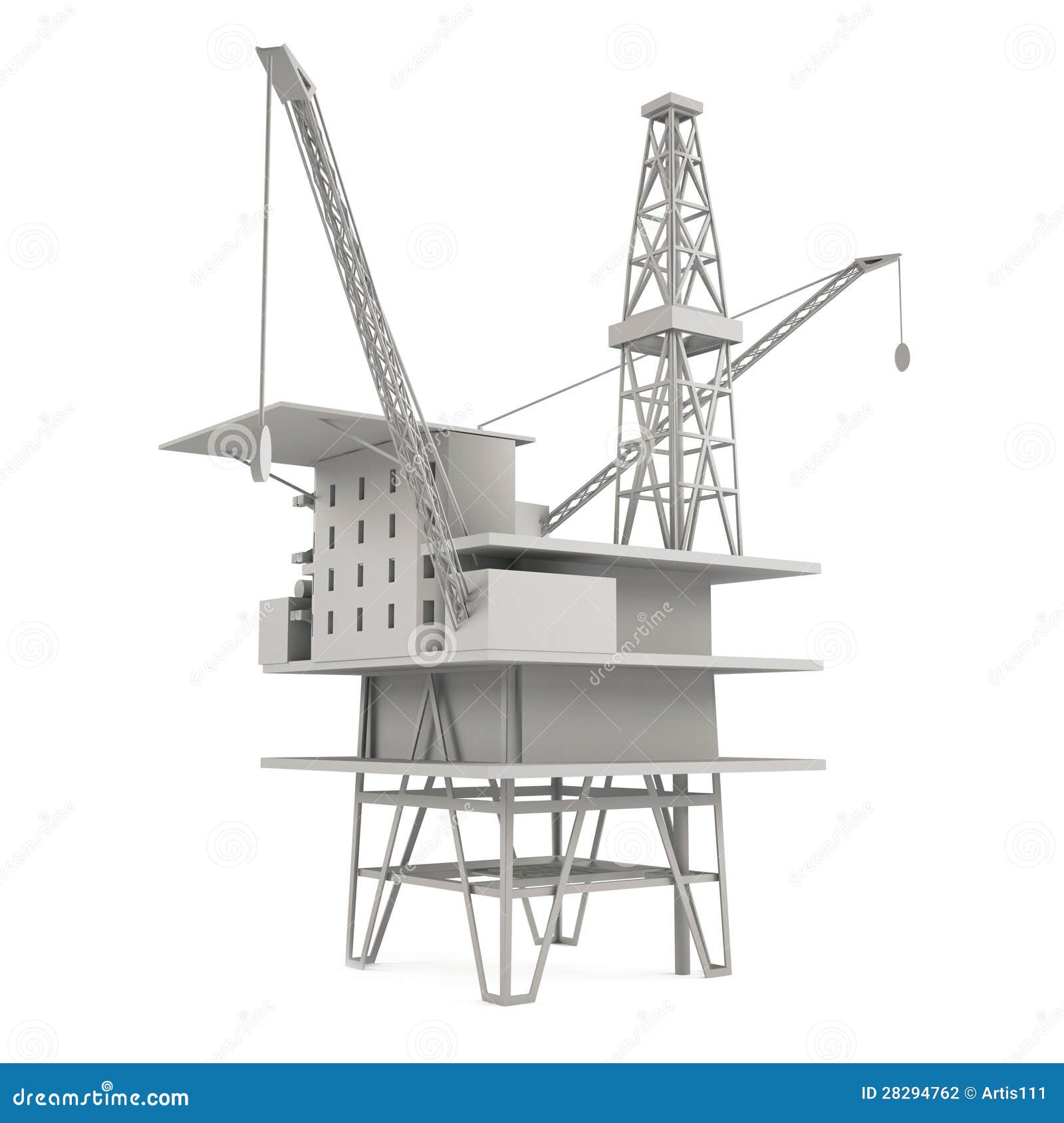 Schwerer Kaikran stock abbildung. Illustration von schwer - 28294762