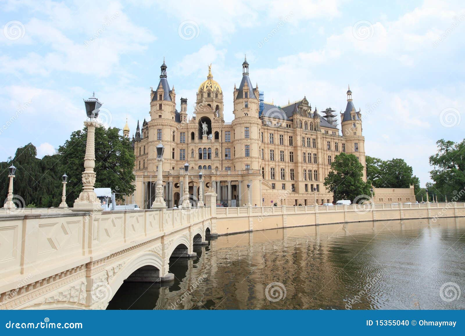 Schwerin castle, Germany stock photo. Image of beautiful - 15355040