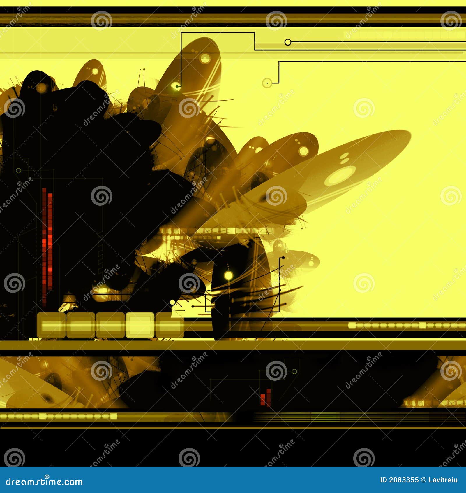 Sci-fi abstract background stock illustration. Illustration of ...