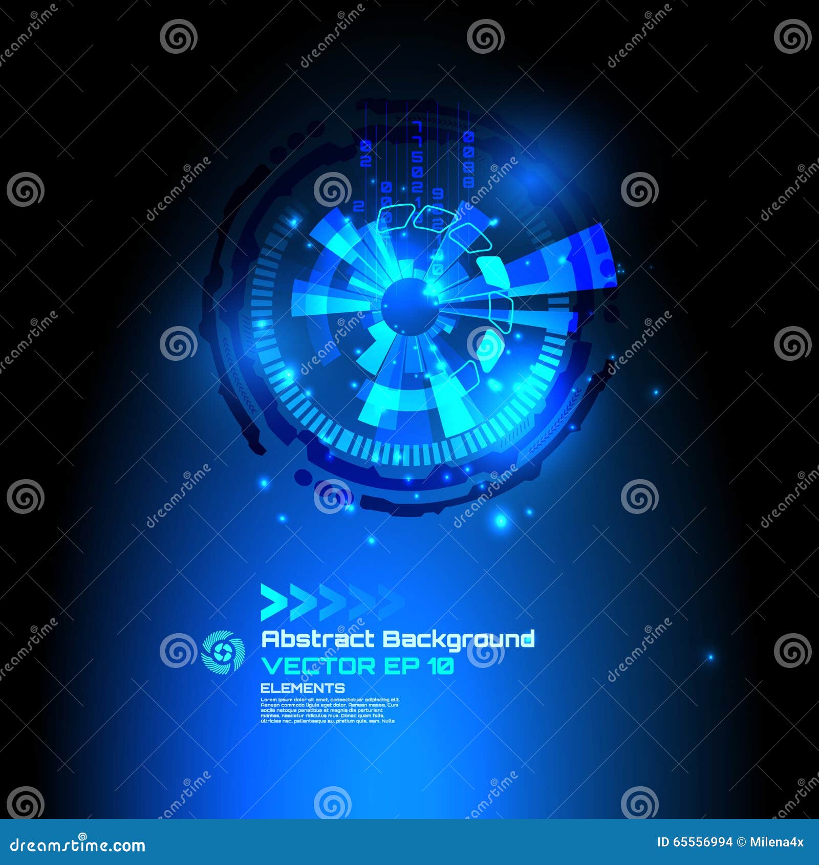 Sci-fi Abstract Background for Futuristic High Tech Design - Vector ...