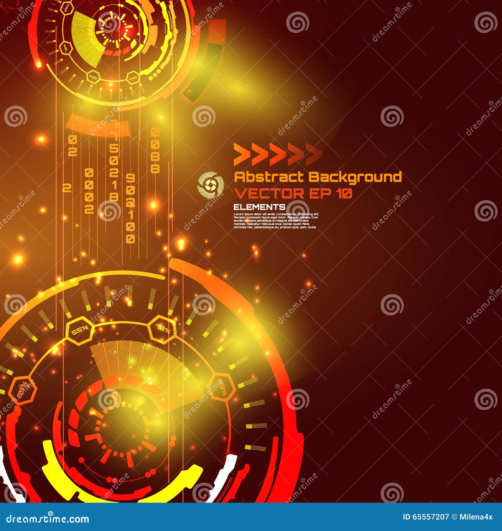 Sci-fi Abstract Background for Futuristic High Tech Design - Vector ...