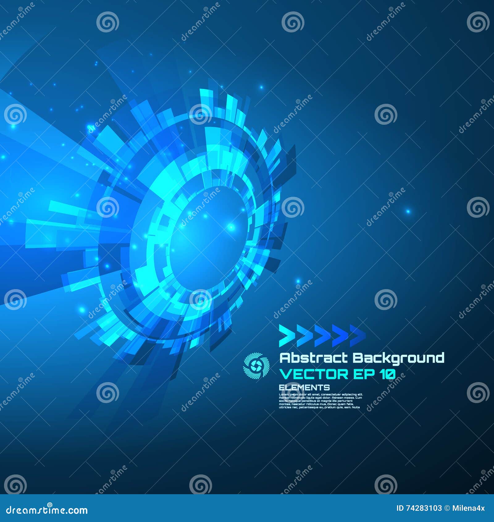 Sci-fi Abstract Background for Futuristic High Tech Design - Vector ...