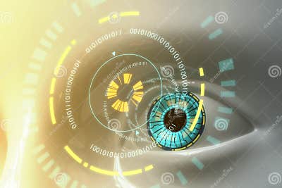 Sci-fi Artificial Eye Plastic Model Stock Illustration - Illustration ...