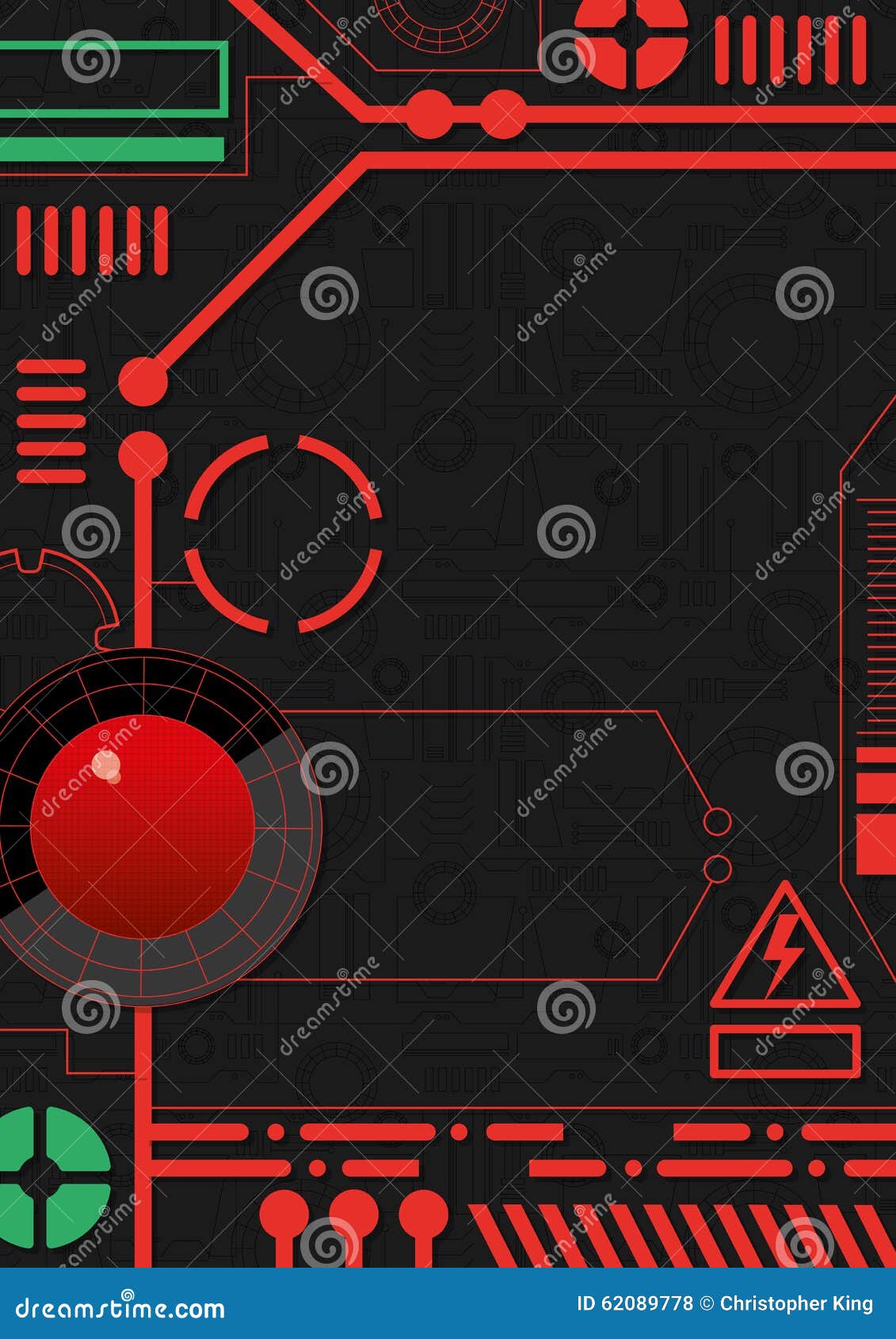 Sci-Fi Background Design stock vector. Illustration of presentations ...