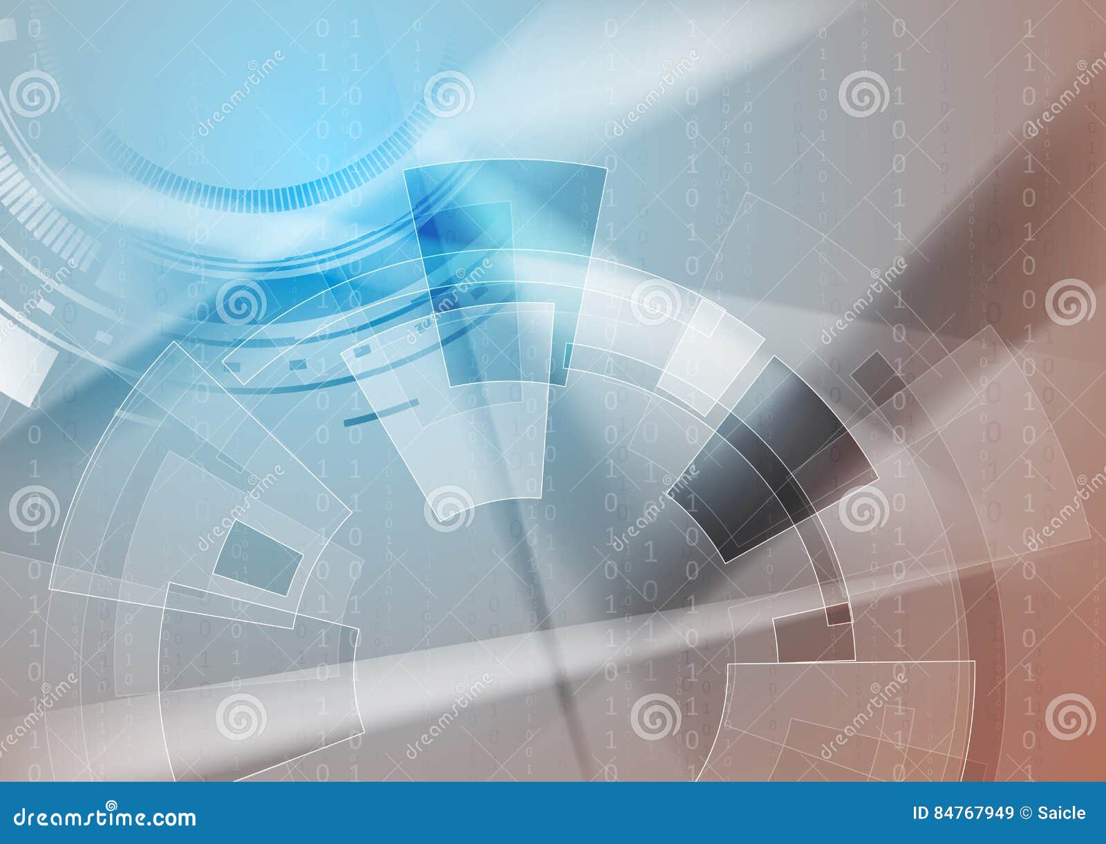 Sci-fi Bright Abstract Technology Background Stock Vector - Illustration of cogwheel, card: 84767949