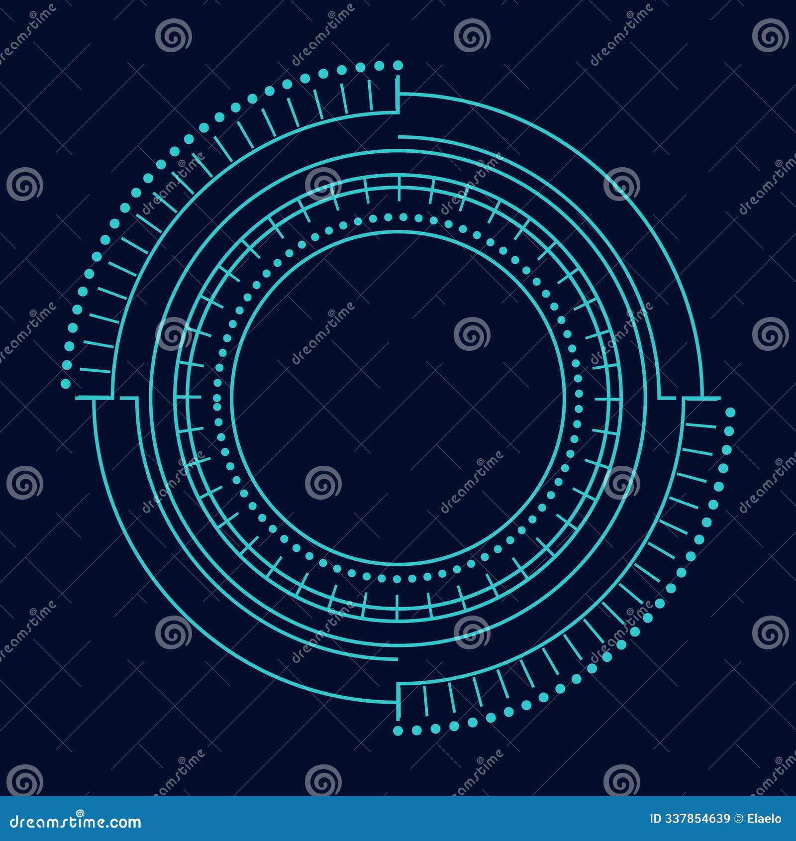 Sci Fi Circle Frame Modern User Interface Element Technology Futuristic ...