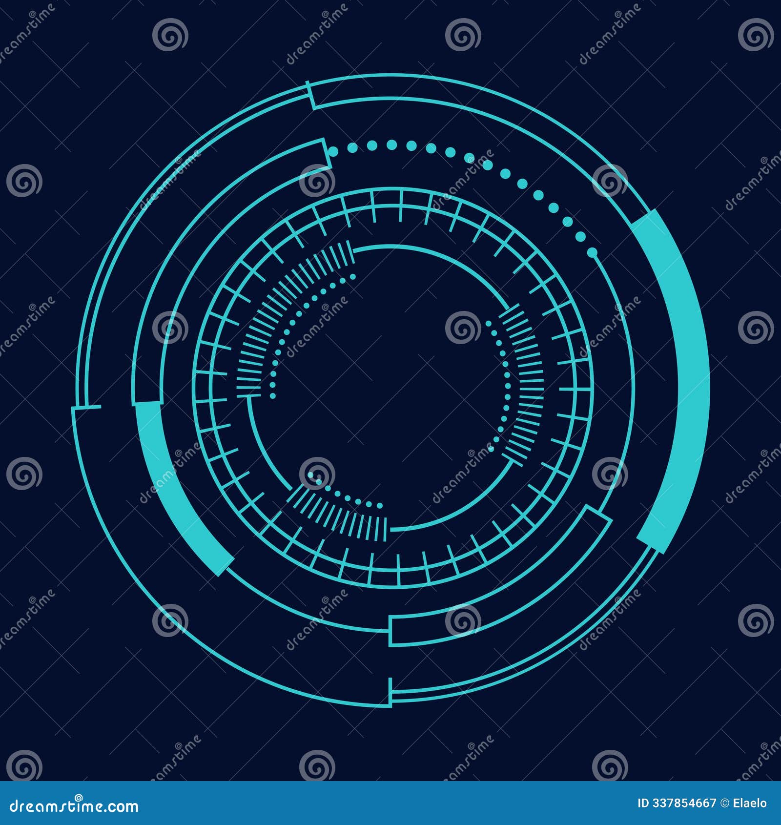 Sci Fi Circle Frame Modern User Interface Element Technology Futuristic ...