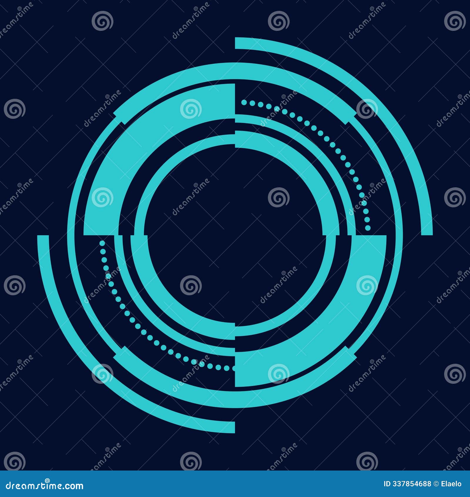 Sci Fi Circle Frame Modern User Interface Element Technology Futuristic ...